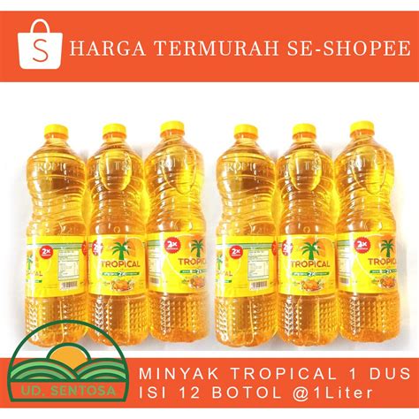 Jual Minyak Goreng TROPICAL 1 DUS ISI 12 1L Shopee Indonesia