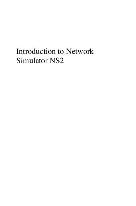 pdf introduction to network simulator ns2 dr anuj gupta