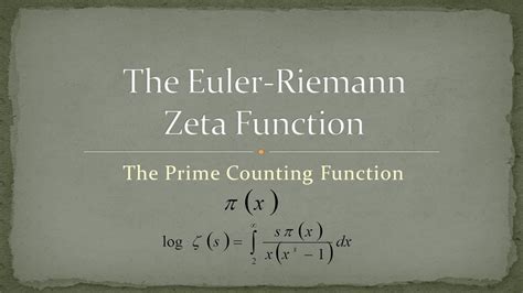 zeta function part 6 the prime counting function youtube