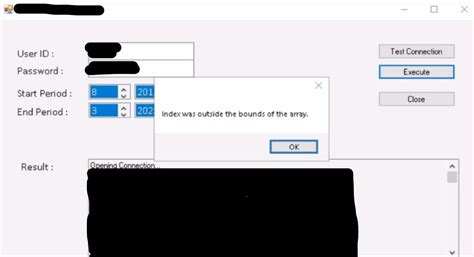Sql Index Was Outside The Bounds Of The Array VB NET Program To