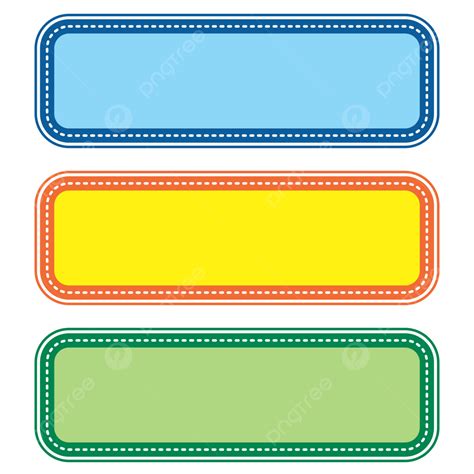 Cool Name Tags Banner Shape Vector Shape Banner Name Tags Png And