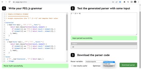 implementing peg in javascript dzone