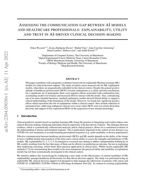 pdf assessing the communication gap between ai models and healthcare professionals