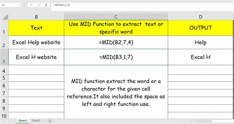 Mid Function In Excel Excel Help