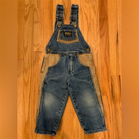 OshKosh B Gosh Bottoms Oshkosh Vintage Cowboy Denim Overalls Rare