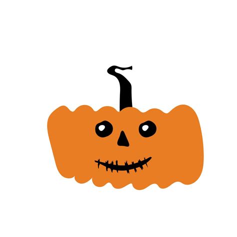 Autumn Halloween Scary Pumpkin Harvest Season 12507502 Vector Art At