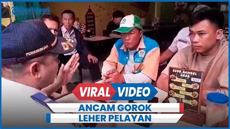 Dishub Pecat Juru Parkir Viral Ancam Gorok Leher Pelayan YouTube