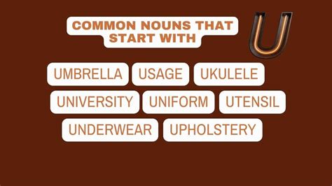 Nouns That Start With U Capitalize My Title