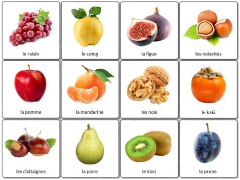 Jeu de mémoire des fruits d automne un jeu pour apprendre à les