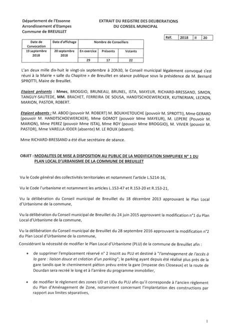Calaméo Délibération PLU