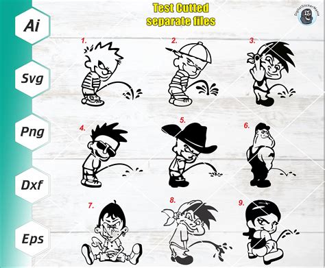 Boy Peeing Svg Peeing Bundle Svg Peeing Girl Svg Bad Boy Etsy UK