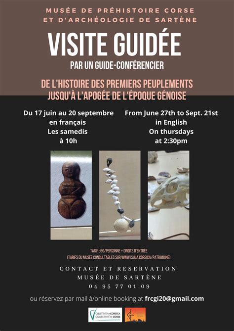 VISITE GUIDEE AU MUSEE DE LA PREHISTOIRE ET D ARCHEOLOGIE DE SARTENE EN