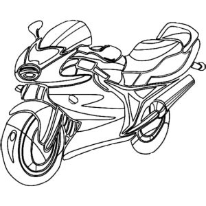 Disegno Di Motocicletta Da Corsa Da Colorare Per Bambini Gratis