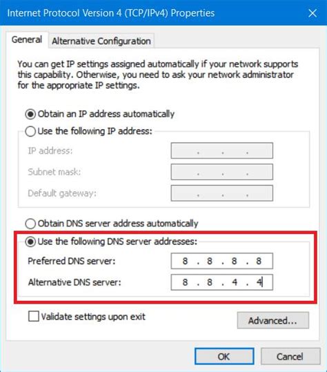 How To Use Google DNS In Windows 10