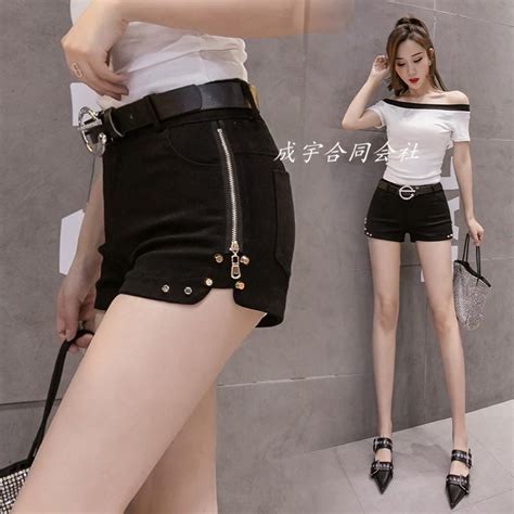 短パン ホットパンツ レディース ショーパン ショートパンツ 無地 ミニ丈 マイクロミニ ボトムス 女性用 ダンス スタイリッシュ 美脚 脚長