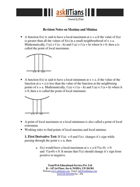 maxima and minima pdf maxima and minima algorithms