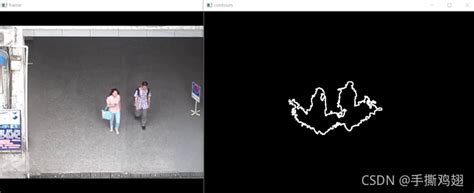 python opencv视频帧间差分、高斯混合建模、背景差分提取前景目标标示轮廓、kcf目标跟踪、meanshift算法跟踪 opencv 帧差分 python csdn博客