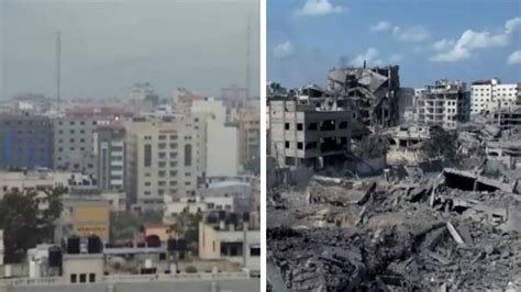 Im Genes Y Videos Muestran El Antes Y Despu S De Israel Y Gaza Tras