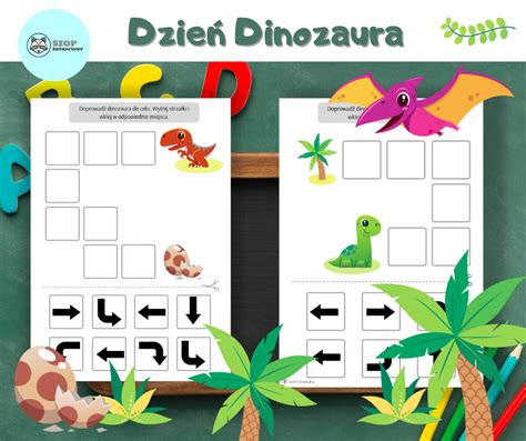 Dzień Dinozaura Dinozaury Zestaw zadań Dyplom Złoty nauczyciel