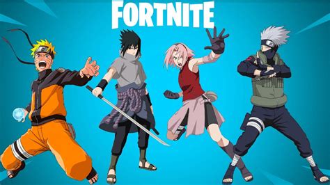 OFFICIAL FORTNITE X NARUTO SKINS Naruto Sasuke Sakura Kakashi