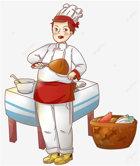 Vector Cartoon Chef Cartoon Vector Chef Vector Cartoon Clipart PNG