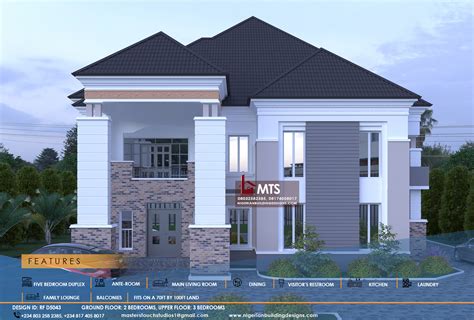 Floor Plan Of Bedroom Duplex In Nigeria Home Alqu