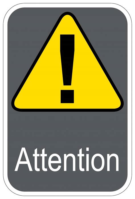 Panneaux NORME CSA Attention Signel Services