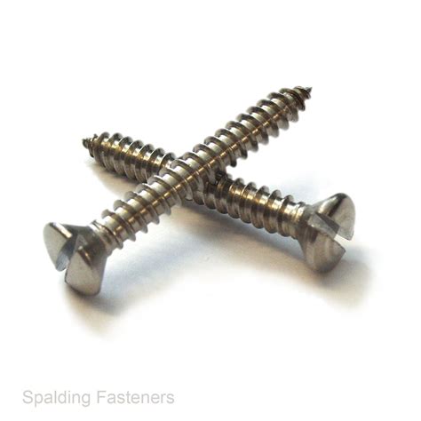 Assorted No 6 8 10 A2 Stainless Steel Countersunk Slotted Self