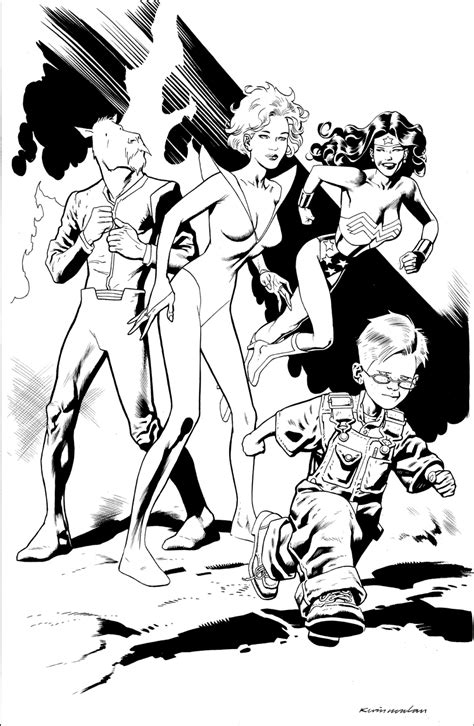 Kevin Nowlan Clea Dalgoda Wonder Woman Jack B Quick In Malcolm