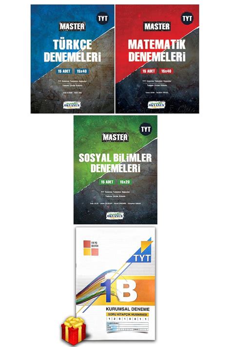 Okyanus Yayınları Tyt Türkçe Matematik Sosyal Bilimler Master 15 li