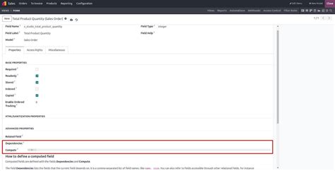 Define Compute Method Odoo Studio Book