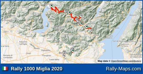 Streckenverlauf Rally 1000 Miglia 2020 CIAR RallyeKarte De
