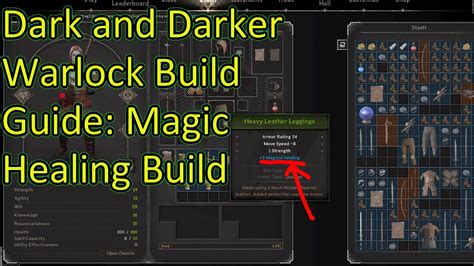 Dark And Darker Warlock Build Guide Magic Healing Warlock Build And