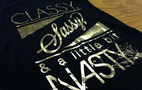 Foil Printing On T Shirts Sweatshirts Zome Design