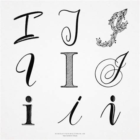 Handlettering I Buchstaben Vorlagen Zum Ausdrucken Schreibschrift I