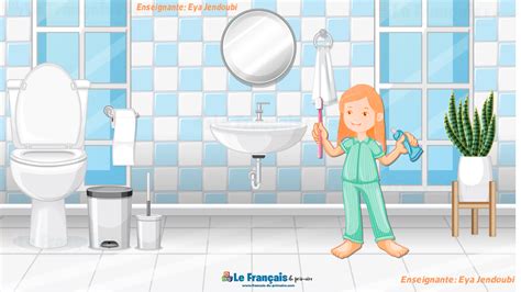 Elyssa fait sa toilette 3ème année Le français du primaire