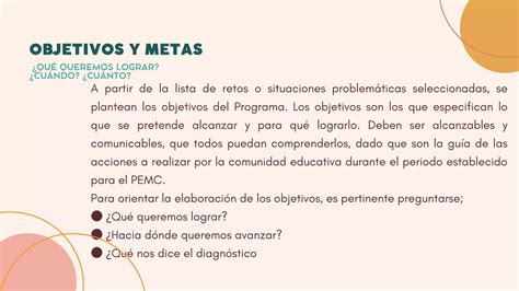Orientaciones Para Elaborar El Programa Escolar De Mejora Continua PPT