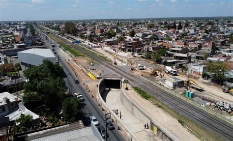 Belgrano Sur cómo avanzan las obras de los nuevos pasos bajo a nivel