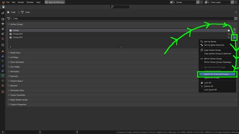How To Remove Selected Vertexes From All Vertex Group Except Locked