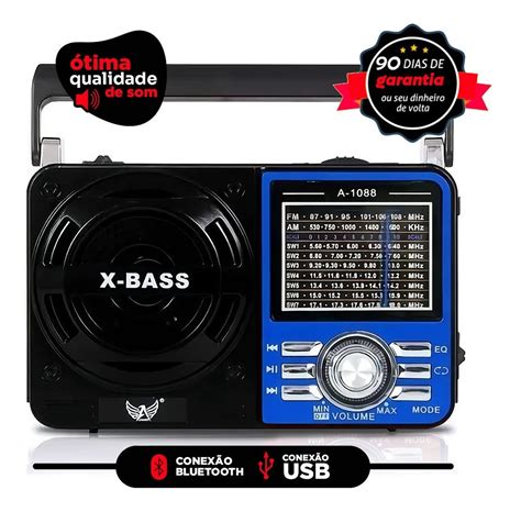 R Dio Retro Bluetooth A Pilha Tomada Usb Am Fm Sw Pendrive