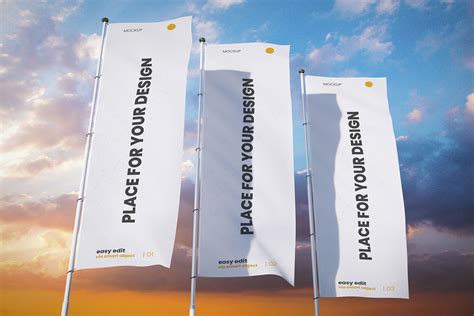 Vertical Flags Mockup By Luuqas Design Thehungryjpeg