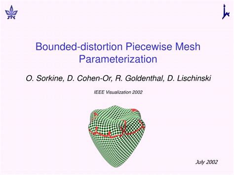 ppt bounded distortion piecewise mesh parameterization powerpoint presentation id 6902761