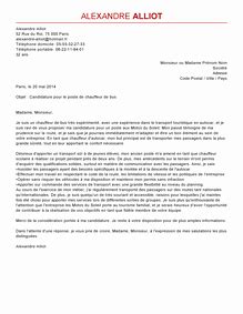 Modele Lettre De Motivation Chauffeur De Bus Laboite Cv Fr