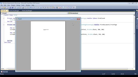 Visual Basic 2010 Datagridview Print Preview Control YouTube