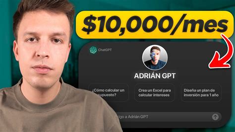 Nueva Forma De Ganar Dinero Con Chat Gpt Youtube