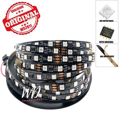 Fita LED WS2811 Endereçável 5 metros 60 LEDs m 300 LEDs IP30 12