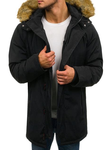Kurtka M Ska Zimowa Parka Czarna Rozmiar Xl