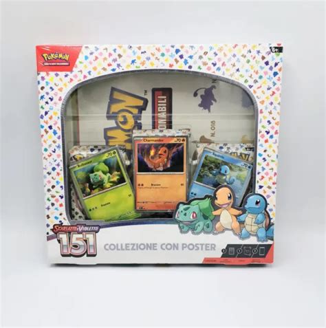 BOX SIGILLATO CARTE Da Collezione Pokemon Scarlatto Violetto 151 Con