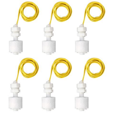 Buy QWORK6 Packs Float Level Switch Liquid Water Level Sensor PP