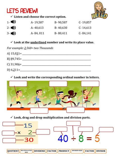 Cardinal And Ordinal Numbers Online Worksheet For Grade You Can Do